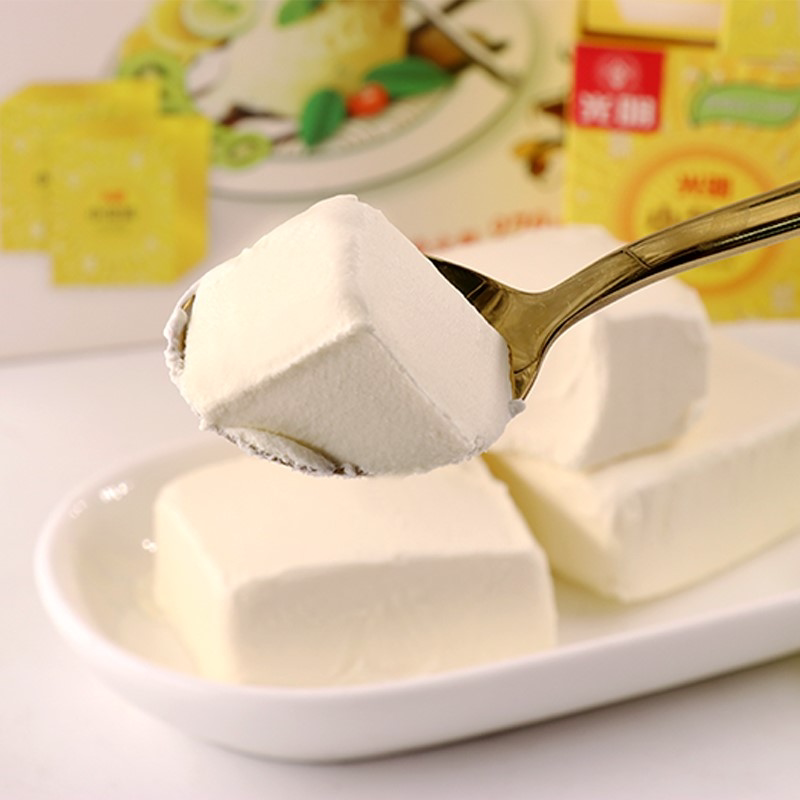 【新货】光明小金砖冰淇淋香草味迷你奶砖冰激凌雪糕冷饮270g/盒