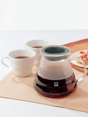 HARIO耐热玻璃手冲咖啡镀钛分享壶家用V60云朵壶滤纸滤杯套装XGS