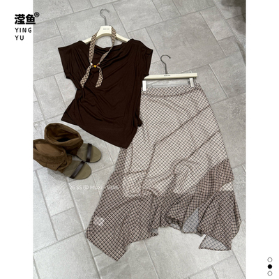 沐熙9306大码复古两件套女夏季