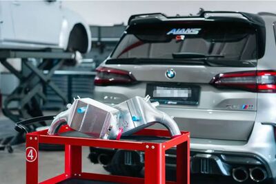 Snowtech改装顶置加大中冷顶冷适配宝马F95 X5M X6M S63 M5 M8