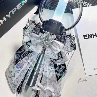 偶像蝴蝶结应援棒纯手工制作手灯装饰吧唧托痛包配件头饰2天发货