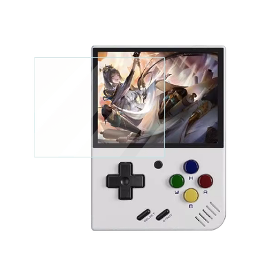 适用于Miyoo mini+开源掌机钢化膜miyoo mini Plus屏幕保护膜3.5寸便携式掌上游戏贴膜psp怀旧游戏机高清防爆