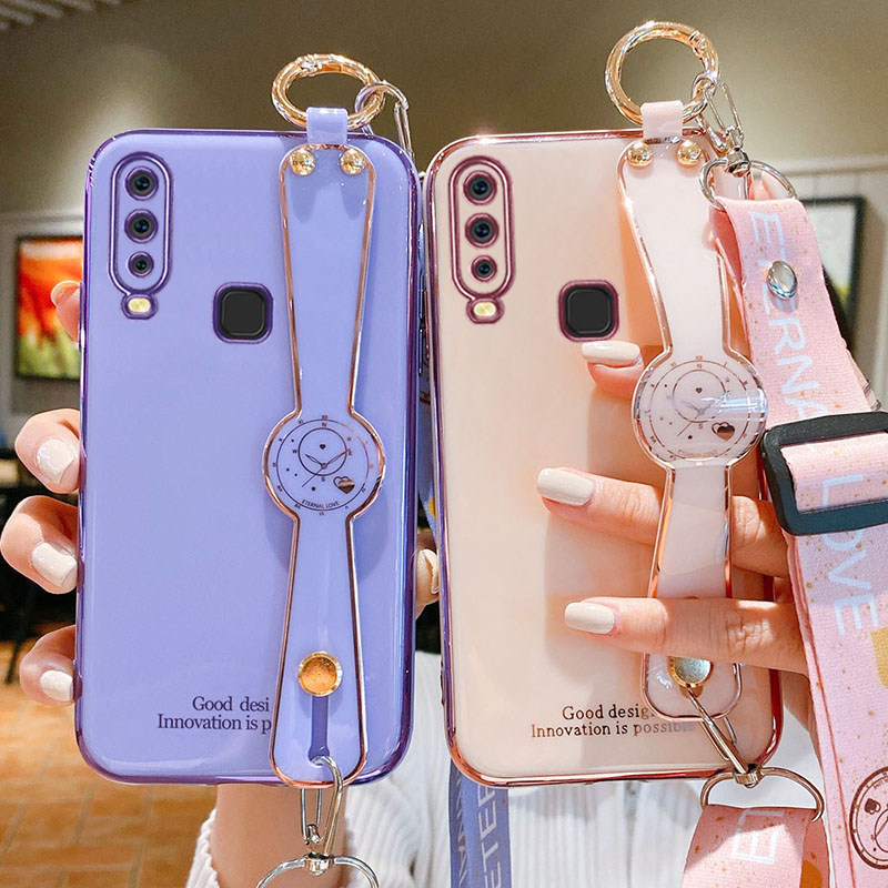 vivou3x手机壳vivo u3保护u1硅胶套u3x全包V1928A防摔1941T软壳voviu3女vovou腕带挂绳网红viviu外壳个性 ...