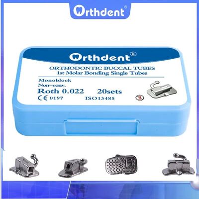 Orthdent 80Pcs/ 20Sets Dental Orthodontic Bondable Buccal Tu