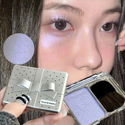 Punk Ice Purple Eyeshadow Face Brighten Highlighter Sparking