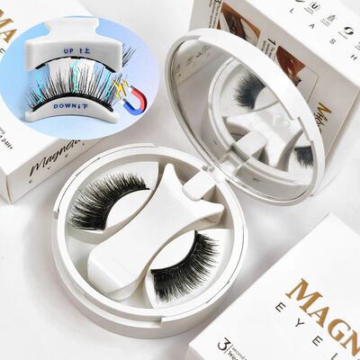 Magnetic Eyelashes Set 1 Pair Reusable No Glue Needed False