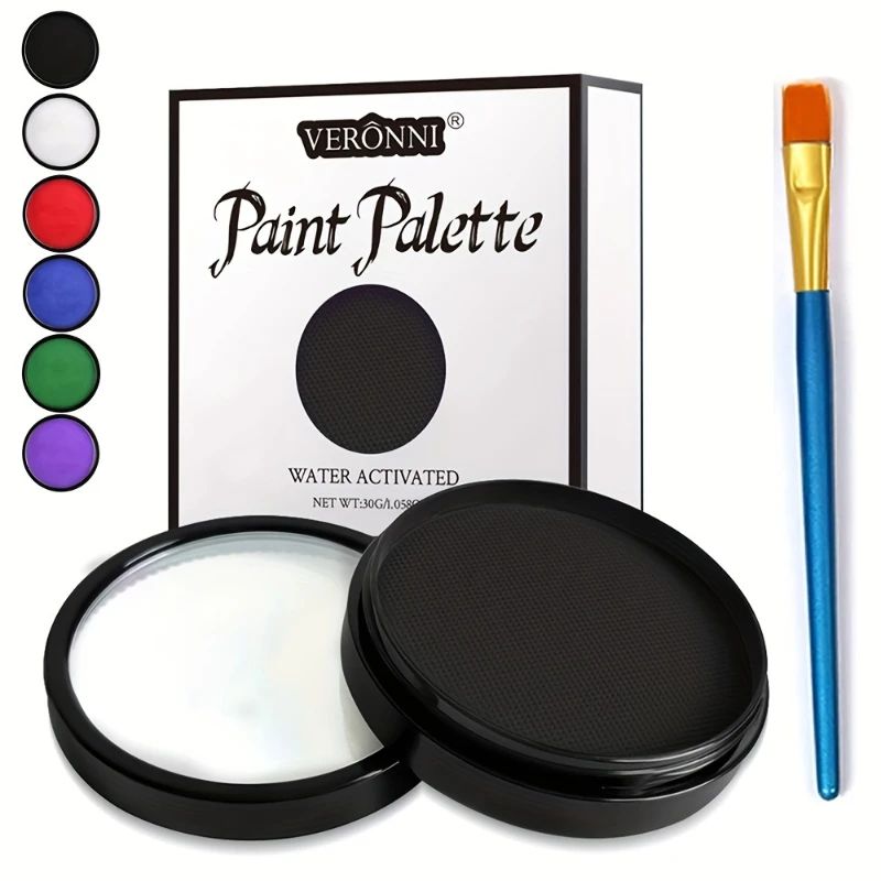 30g Water-Activated Monochromatic Face & Body Paint Coloring