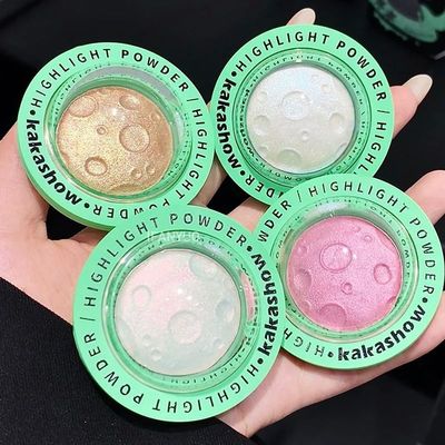 4 Colors Planet Highlighter Powder High Gloss Face Body Brig