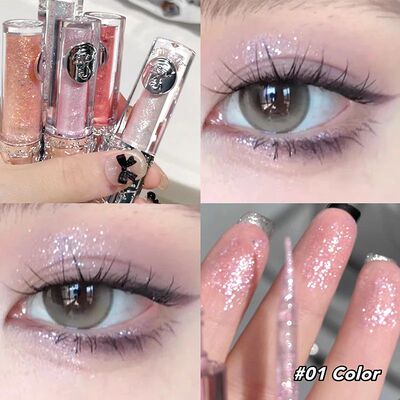 Glitter Liquid Eye Shadow Pearly Shimmer Highlighter Waterpr