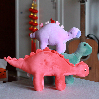 曼哈顿羽绒棉超软剑龙恐龙毛绒玩