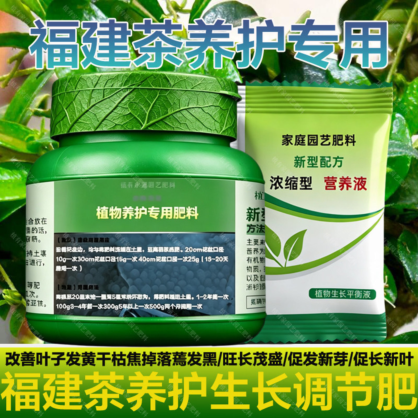 福建茶树专用肥料室内绿植盆景植物花卉盆栽营养液喷施肥新型肥料