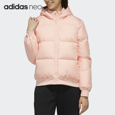 Adidas/阿迪达斯正品 neo 冬季女子连帽运动保暖羽绒服EI4406