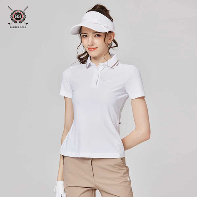 高尔夫女短袖POLO领速干显瘦T恤