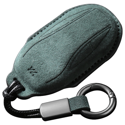 智己钥匙套翻毛皮皮汽车真皮包扣