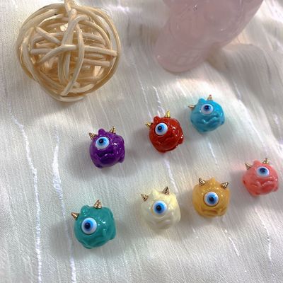 小怪兽隔珠散珠配饰小戒