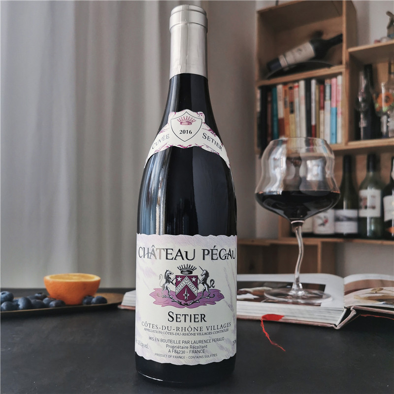 佩高酒庄圣提赛提尔特酿Setier罗纳河谷村庄级教皇新堡干红葡萄酒_虎窝淘