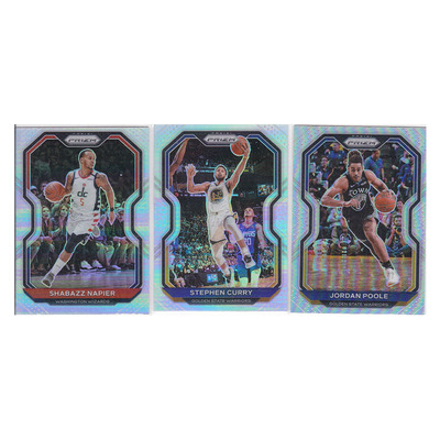 球星卡 内皮尔 斯蒂芬库里 乔丹普尔 银折射帕尼尼20-21prizm