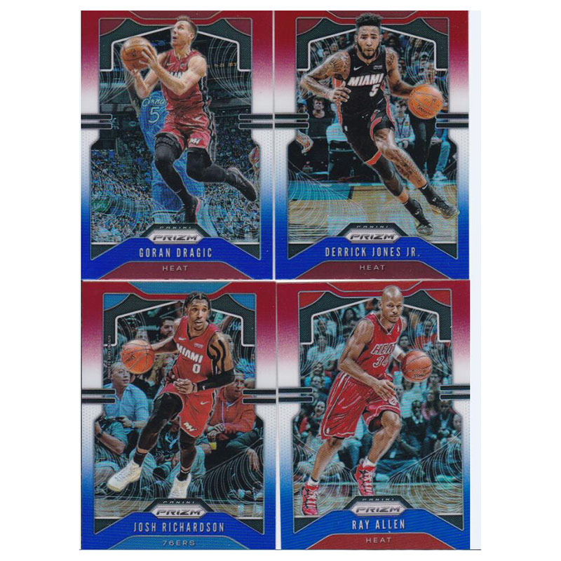NBA球星卡 德拉季奇德里克琼斯 里查德森雷阿伦三色折panini19-20