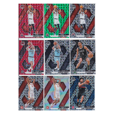 球星卡乔丹普尔鲍威尔福克斯丹尼尔斯坎宁安红绿银折24-25mosaic