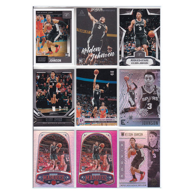 球星卡凯尔登约翰逊新秀帕尼尼19-20luminance score playbook