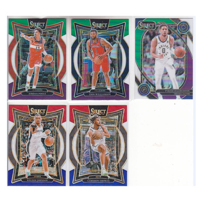 球星卡乔丹普尔锡安哈利伯顿约翰逊卡姆托马斯三色折24-25select