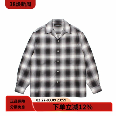 WACKOMARIA格纹宽松长袖衬衫