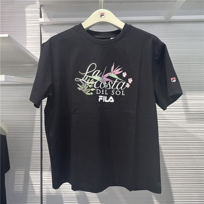 FILA斐乐2026夏季新款女装运动休闲针织短袖衫舒适T恤 F61W528106