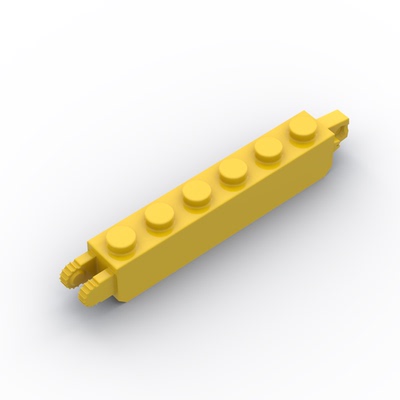 小颗粒积木MOC 30388 1x6两侧带铰链砖拼装玩具零配件搭配30387