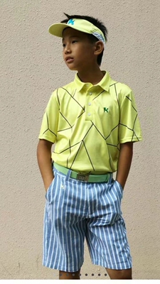 香港POODL儿童高尔夫球衣服男女