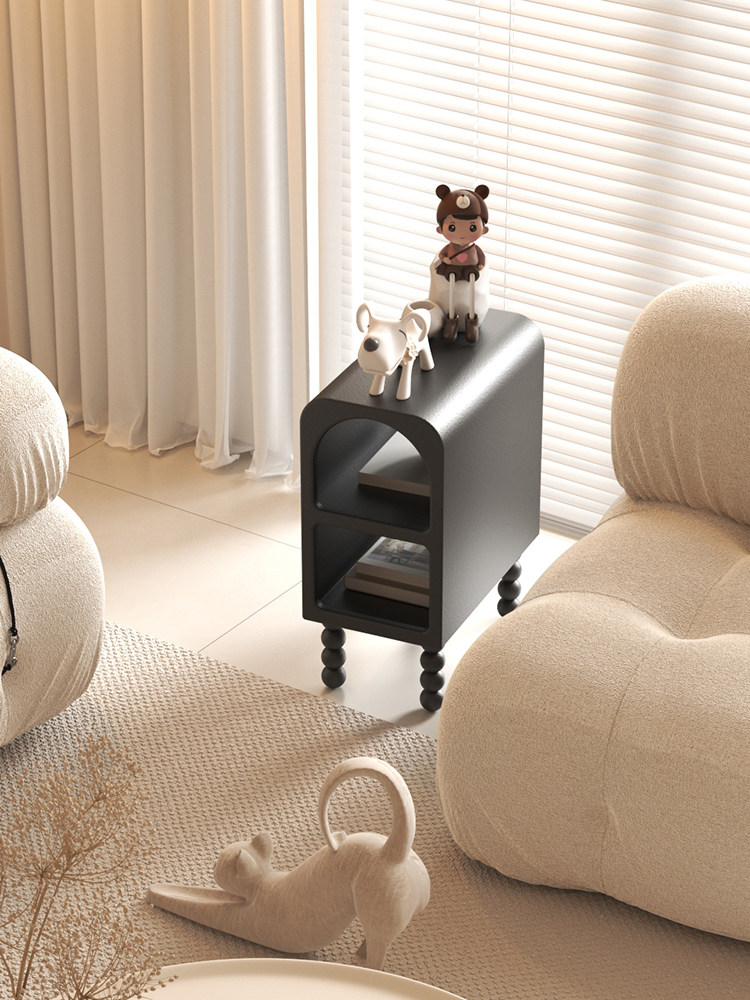 Nova Living Cream Style Bedside Table Small Floor-Standing Storage Rack ...