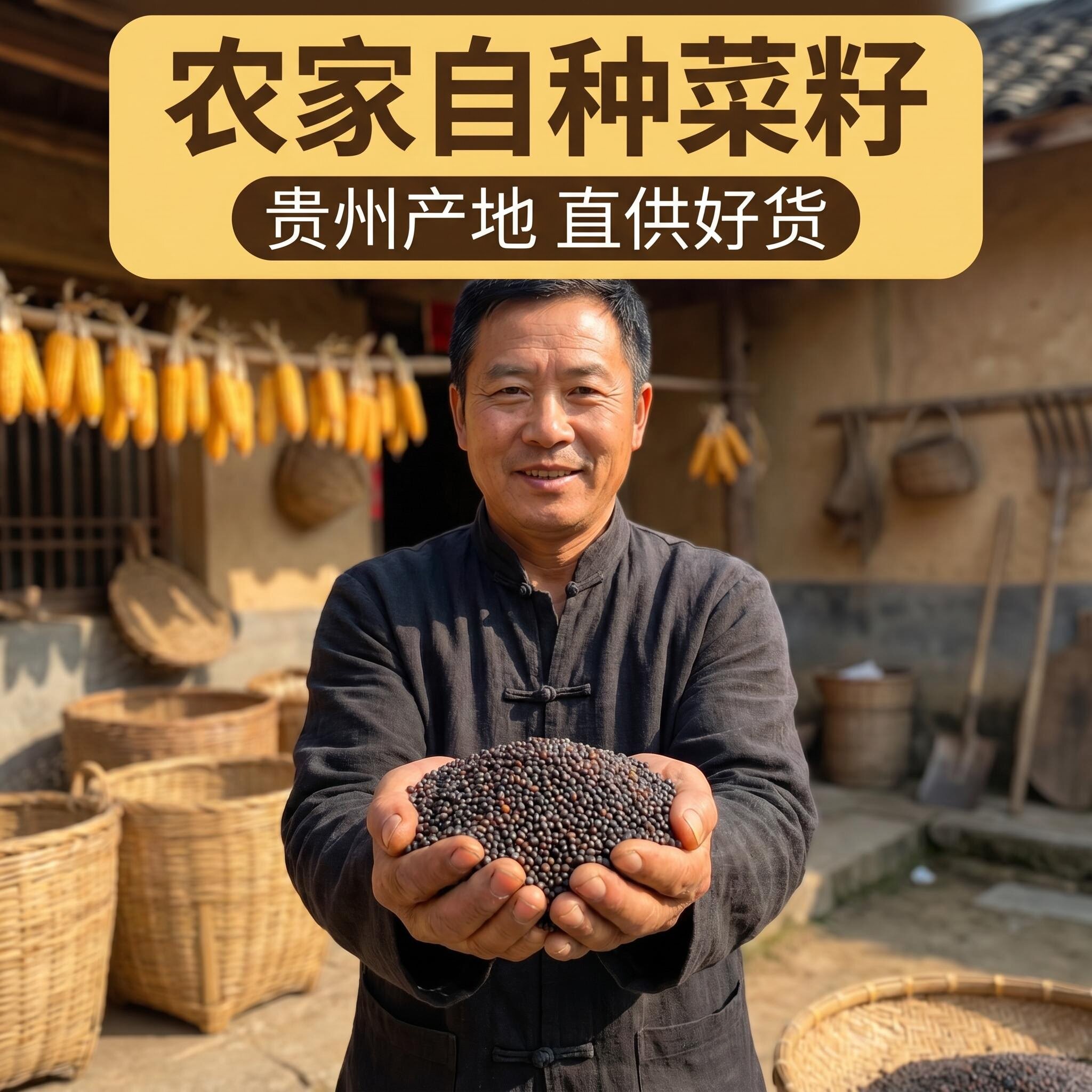 农家菜油籽畜禽饲料鸟食鸽子粮食压榨提取菜籽油烹饪填充其他肥料