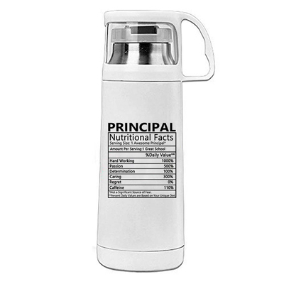 网红Principal校长老教师节日圣诞礼物不锈钢便携瓶盖保温暖水杯