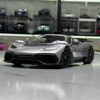 NZG 1:18 奔驰AMG ONE 星辉银 合金汽车模型 可开车门 成品摆件