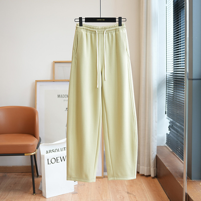 虫小小莫代尔棉抽绳阔腿镰刀裤