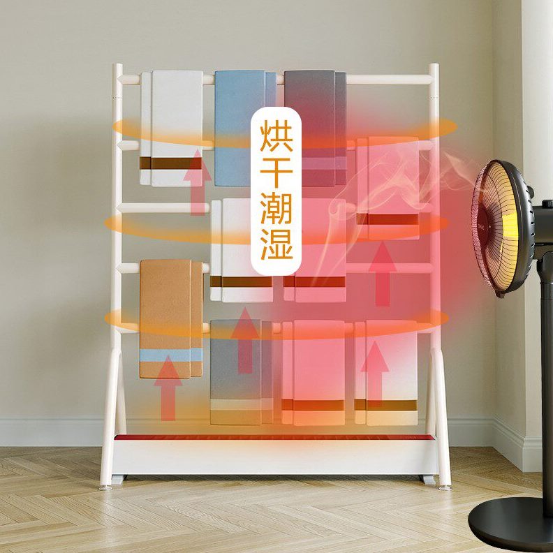 踢脚线取暖器烘衣架专用晾衣架落地卧室简易贴脚线挂衣烘干暖气片