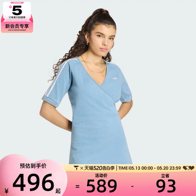 adidas阿迪达斯三叶草女子DENIM DRESS运动休闲连衣裙KZ5056