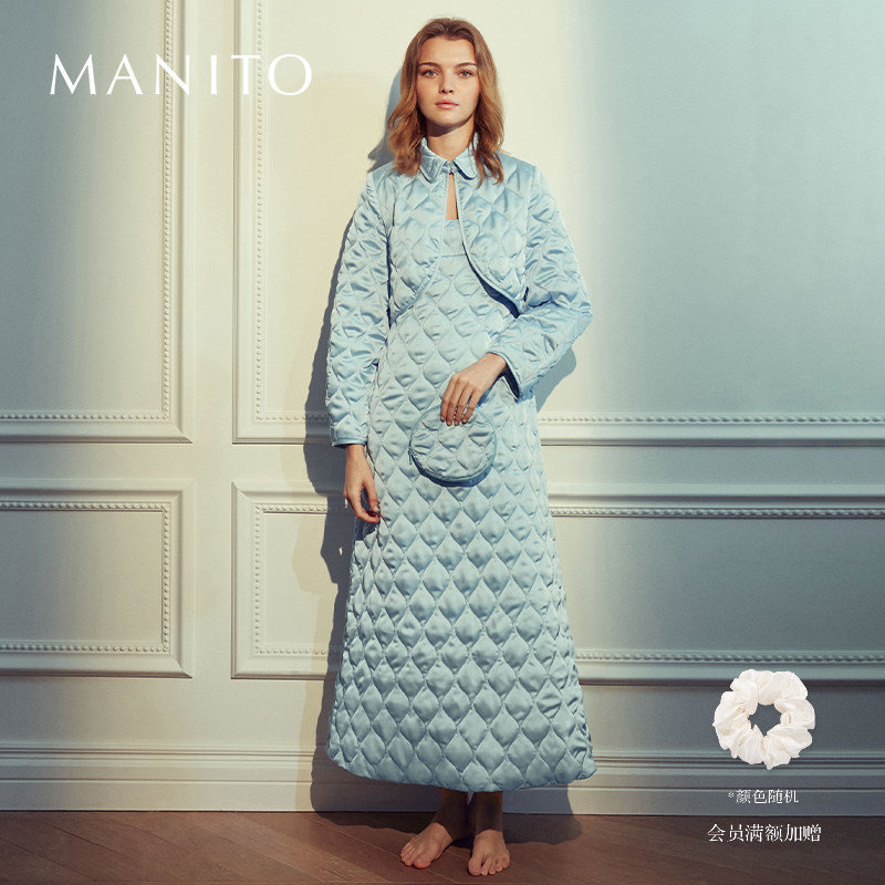 MANITO/曼尼陀Glacier绗缝吊带长裙秋冬舒适