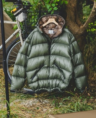 牛货羽皇南加小三角联名Pilgrim户外机能轻量700蓬排骨连帽羽绒服