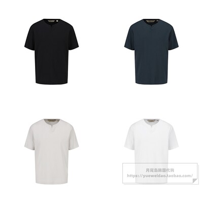 特价直邮ZIOZIA 男装韩国代购夏休闲速干圆领纯色短袖T恤EF2T201