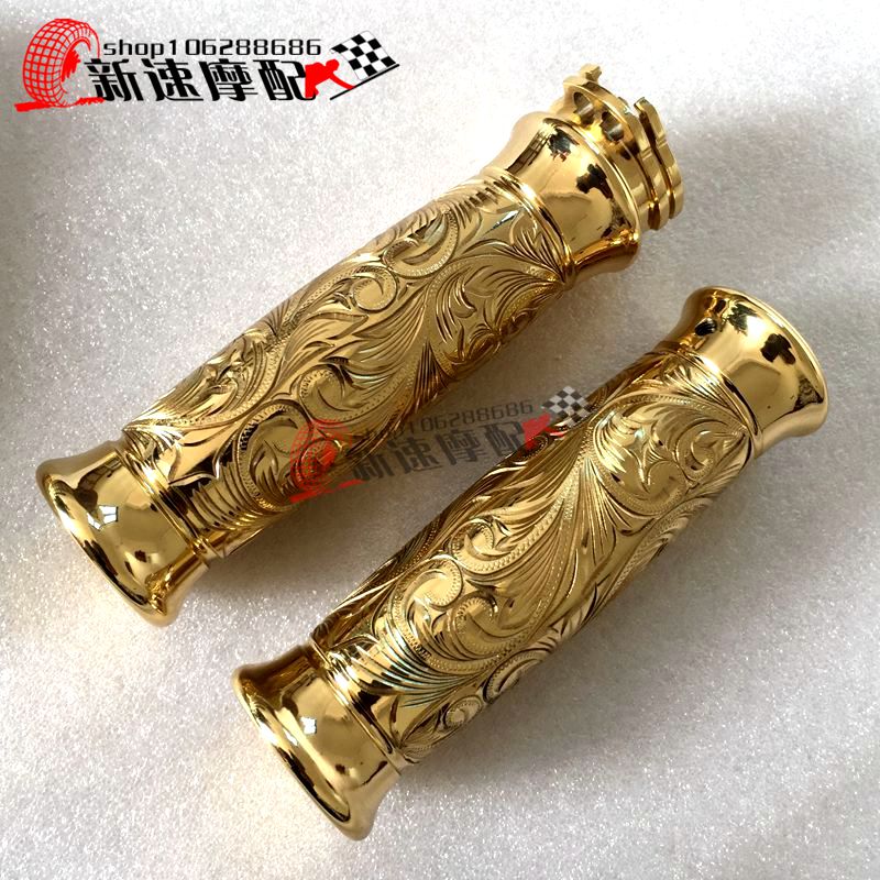 哈雷883/1200/48改装复古纯铜油门把套 黄铜油门把