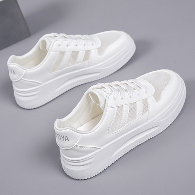 Women White Shoes Casual Footwear厚底轻便小白鞋女休闲运动鞋