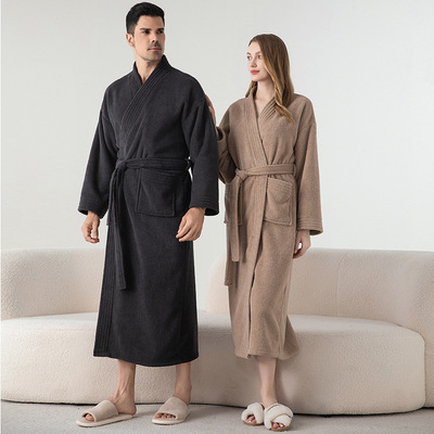 Summer Men Nightgown Home Clothes Bathrobe Sleepwear浴袍加绒