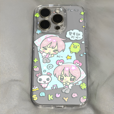 草莓sakuya可爱卡通趣味手机壳适用于iPhone苹果17小米17opporeno15华为vivo红米荣耀
