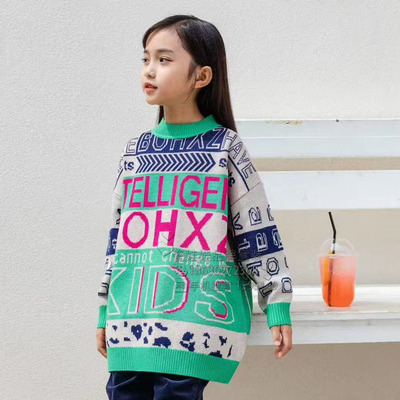 针织衫秋冬外贸新款原单女童时髦