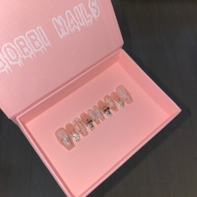 欧美y2k细闪迷彩涩味黑皮穿戴甲