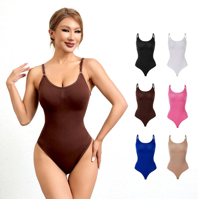 2026 Plus Size Bodysuit Thong Camisole Tight Shapewear