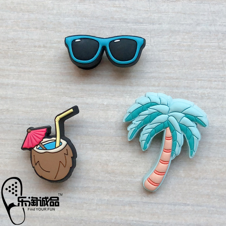 2020新款Crocs鞋花正品洞洞鞋花 夏日度假鞋卡扣配件卡骆驰智必星
