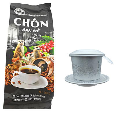 越南CHON手冲滴漏猫屎咖啡粉原装正品阿拉比卡罗布斯塔咖啡粉500g
