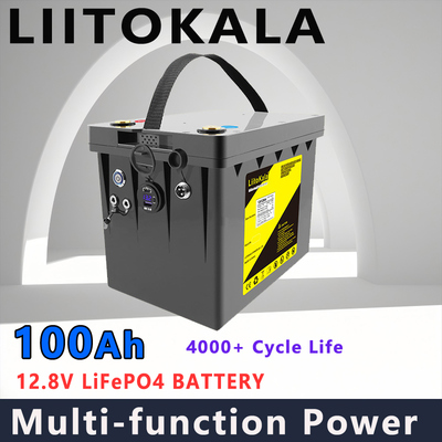 liitokala  LiFePO4 DC-12V100Ah-DC-12V120Ah 磷酸铁锂电池 夜市