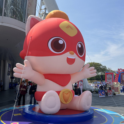 卡通樱花气模定制大型充气发光花朵气球春天悬挂美陈装饰网红气膜